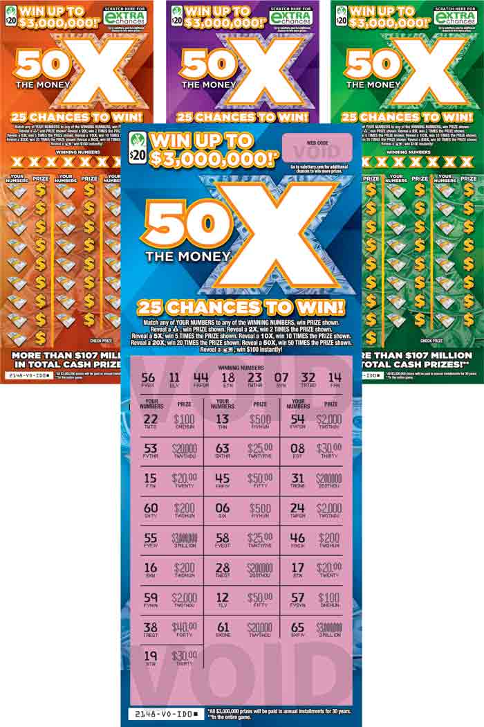 50X The Money Scratcher #2148 | Virginia Lottery