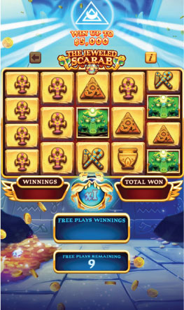 The Jeweled Scarab Online Game | Virginia Lottery